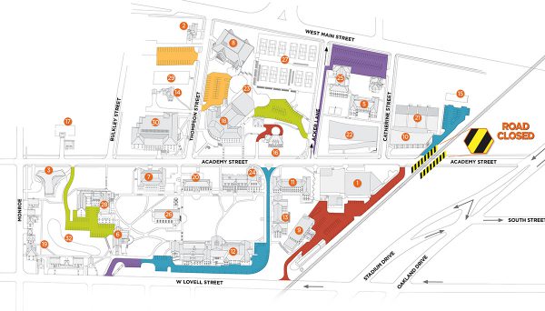 Campus Map for Kalamazoo College - About Kalamazoo College