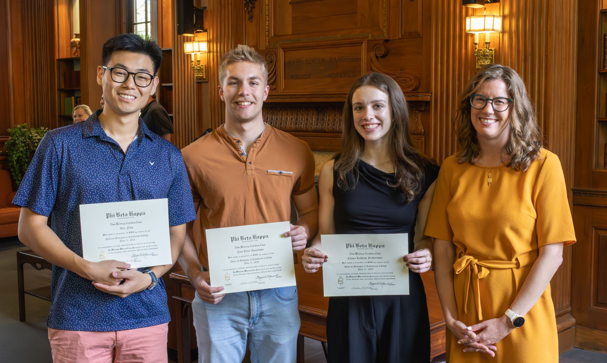 Phi Beta Kappa Welcomes K's New Members - News and Events